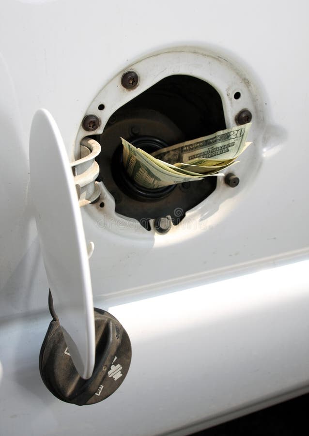 Money in Gas Tank stock photo. Image of price, tank, money - 5422840