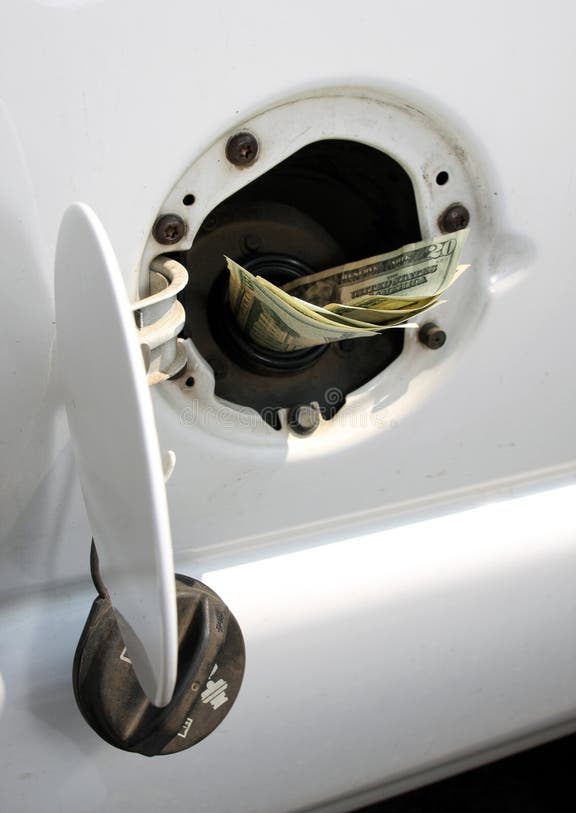 Money in Gas Tank stock photo. Image of price, tank, money - 5422840