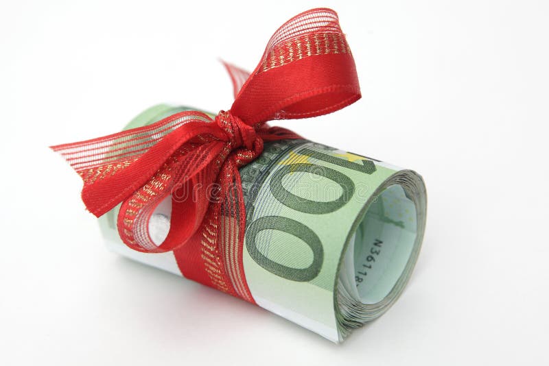 Money as a gift stock image. Image of closeup, green - 10402503