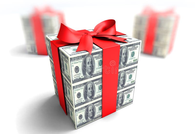 Money gift stock illustration. Illustration of anniversary - 18703269