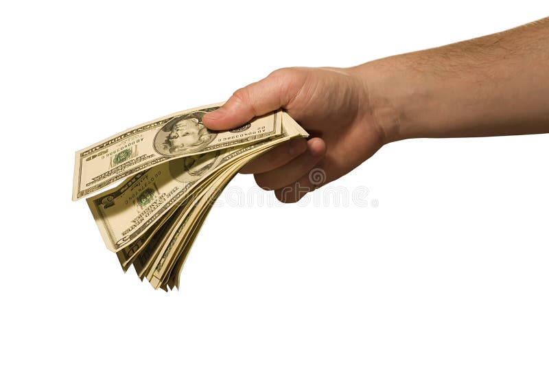 Money giving stock photo. Image of dollars, isolated, banknote - 2397766