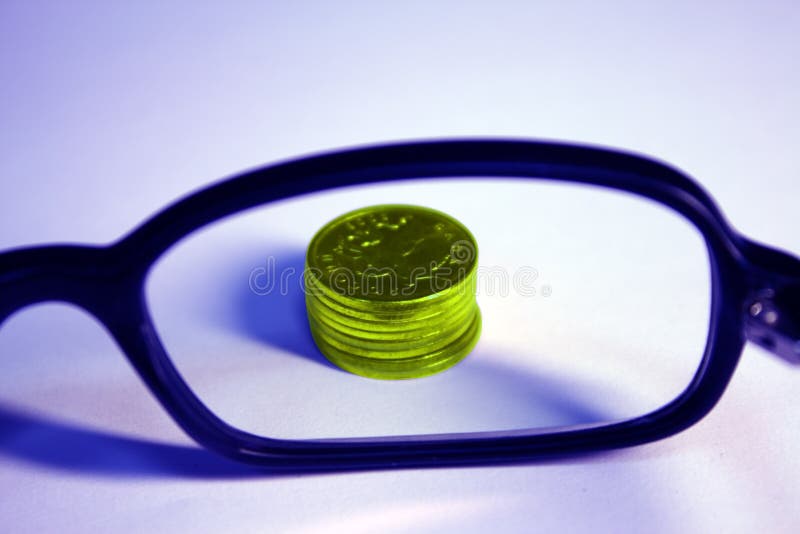 Money in Glass stock photo. Image of change, gold, close - 6093230