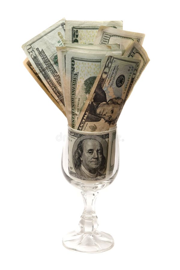 Money in a glass stock photo. Image of finances, money - 8102546