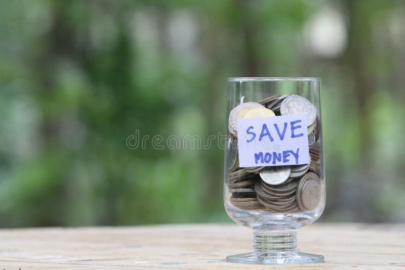 Money in the glass stock image. Image of income, financial - 77981285