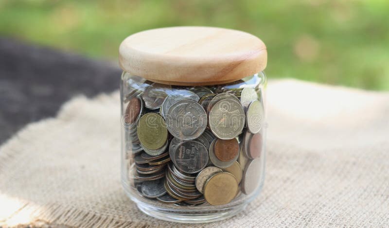Money in the glass stock image. Image of cash, container - 62832643