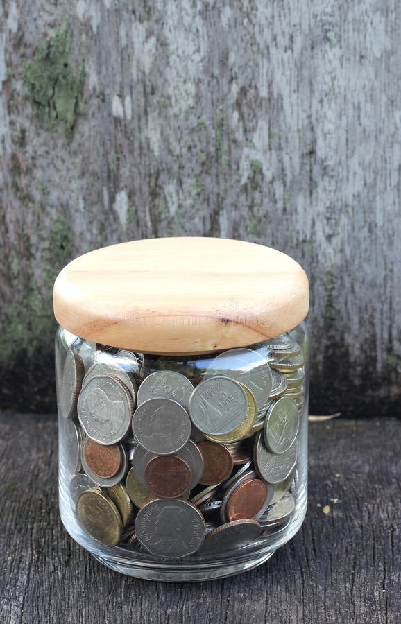 Money in the glass stock photo. Image of interest, business - 62832458