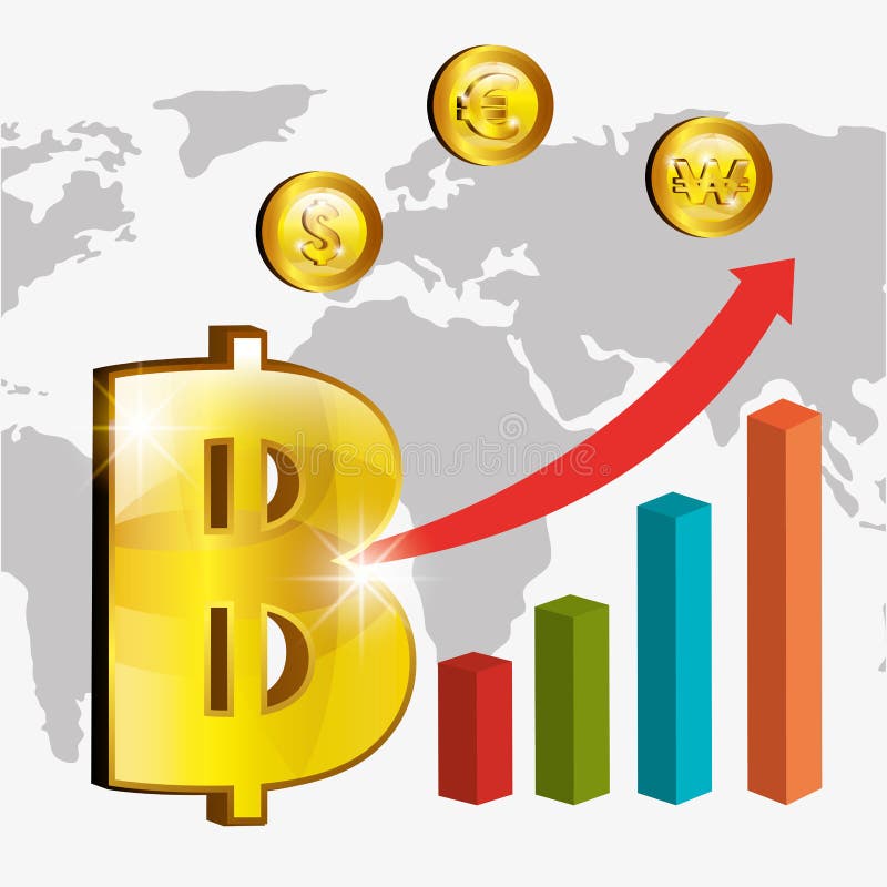 Money and global economy stock vector. Illustration of success - 64937346