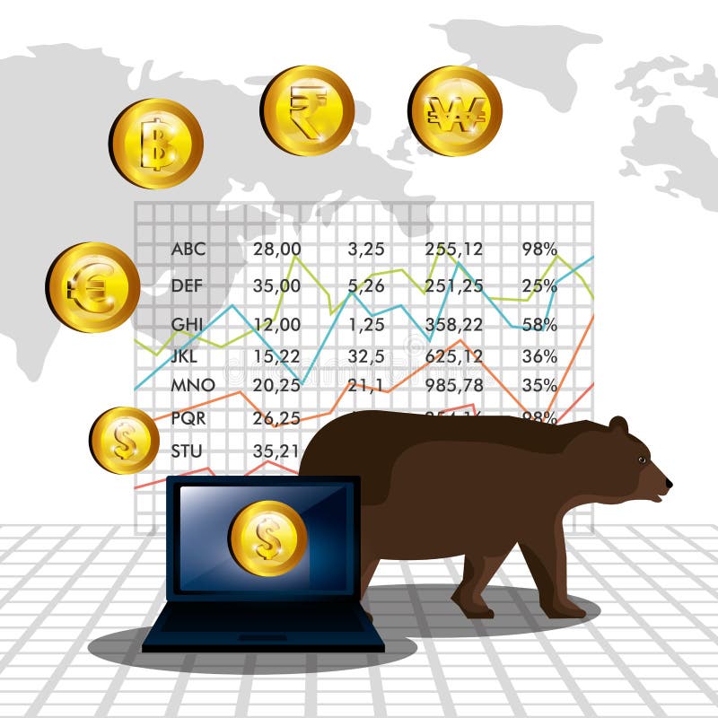 Money and global economy stock vector. Illustration of cash - 64937484