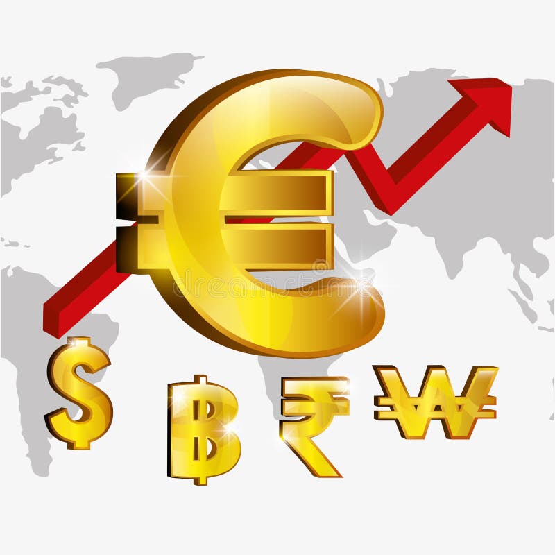 Money and global economy stock vector. Illustration of savings - 64937694