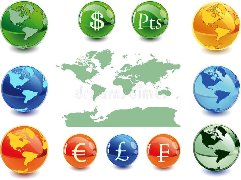 Vector Euro Globe Stock Illustrations – 2,570 Vector Euro Globe Stock ...