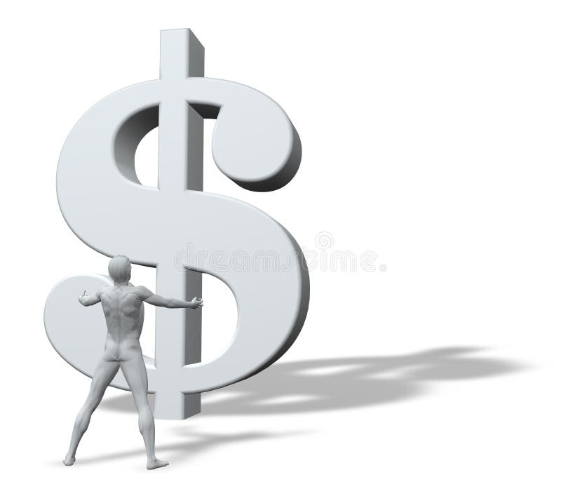 Money is the god stock illustration. Illustration of indication - 10929702