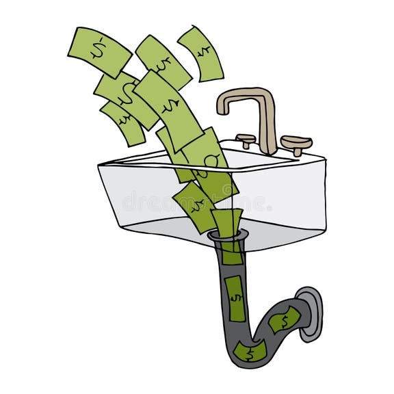 Wasting Money Cartoon Stock Illustrations – 136 Wasting Money Cartoon ...