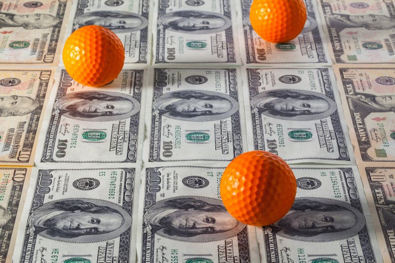 Money and golf balls stock photo. Image of income, payments - 28664602