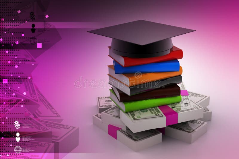 Money for Graduation or Training Stock Illustration - Illustration of ...