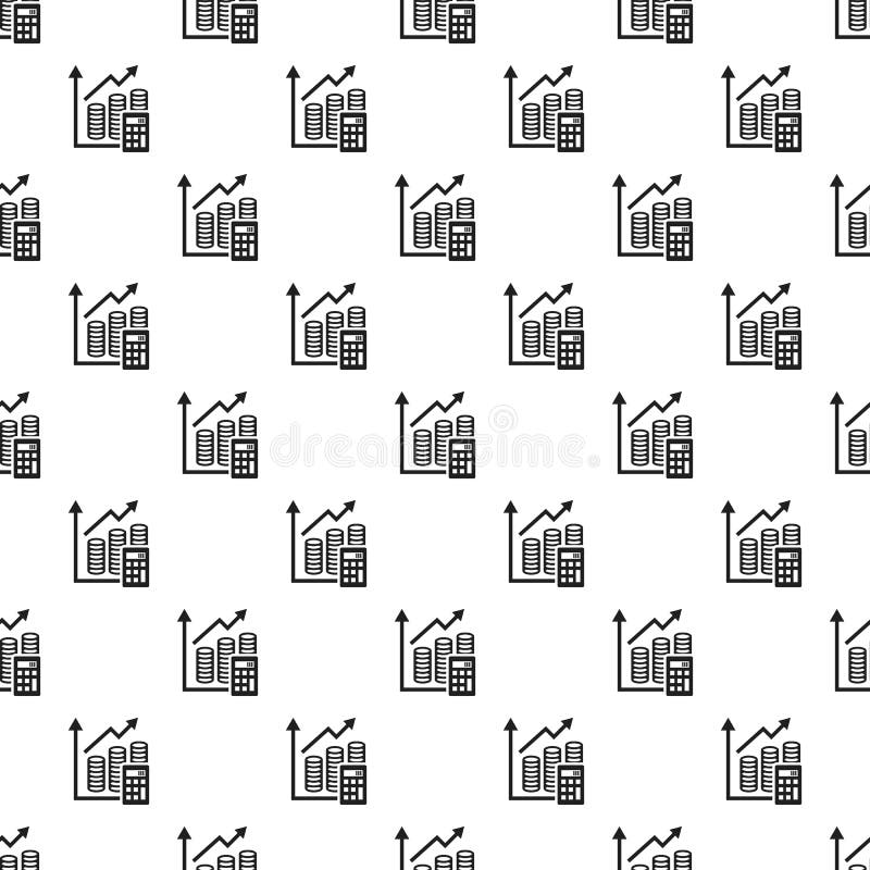 Money Graph Pattern Seamless Stock Vector - Illustration of abstract ...