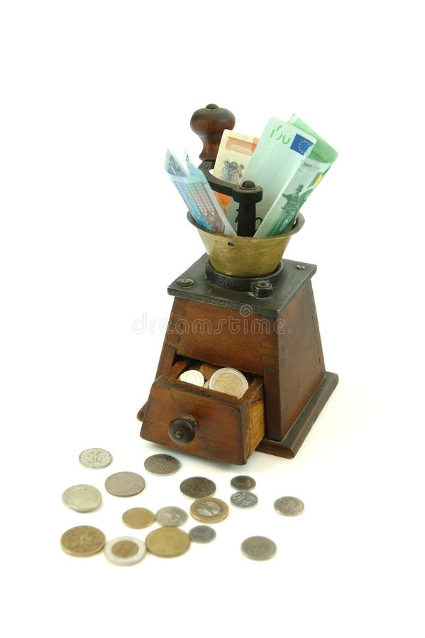 Handcart with Enormous Amount Pack Dollars Stock Photo - Image of white ...