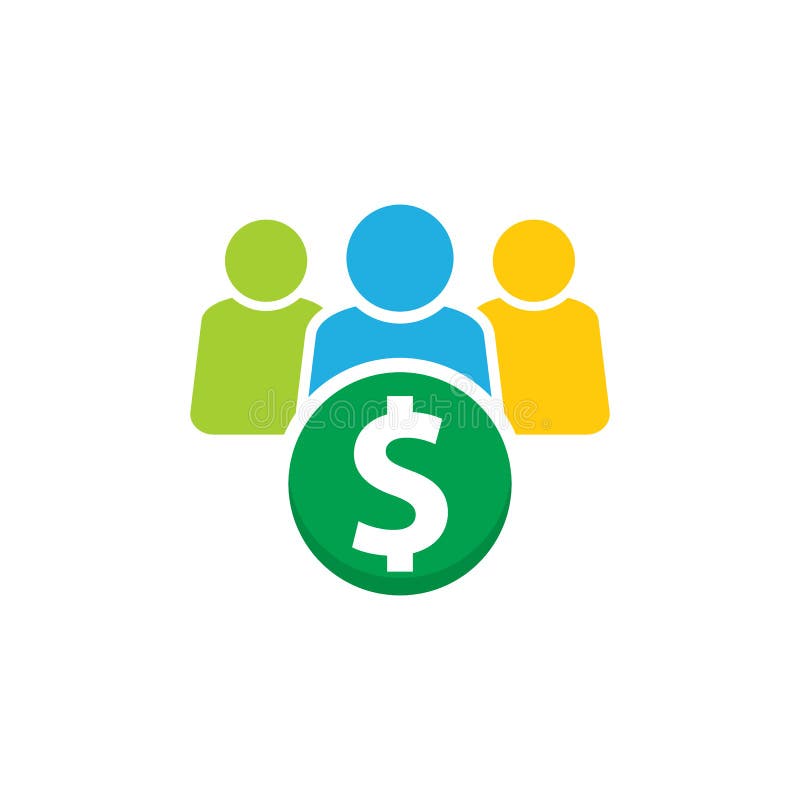 Group Money Logo Icon Design Stock Illustration - Illustration of idea ...