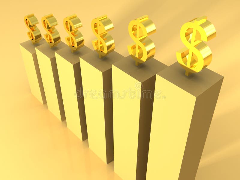 Money grow up concept stock illustration. Illustration of business ...