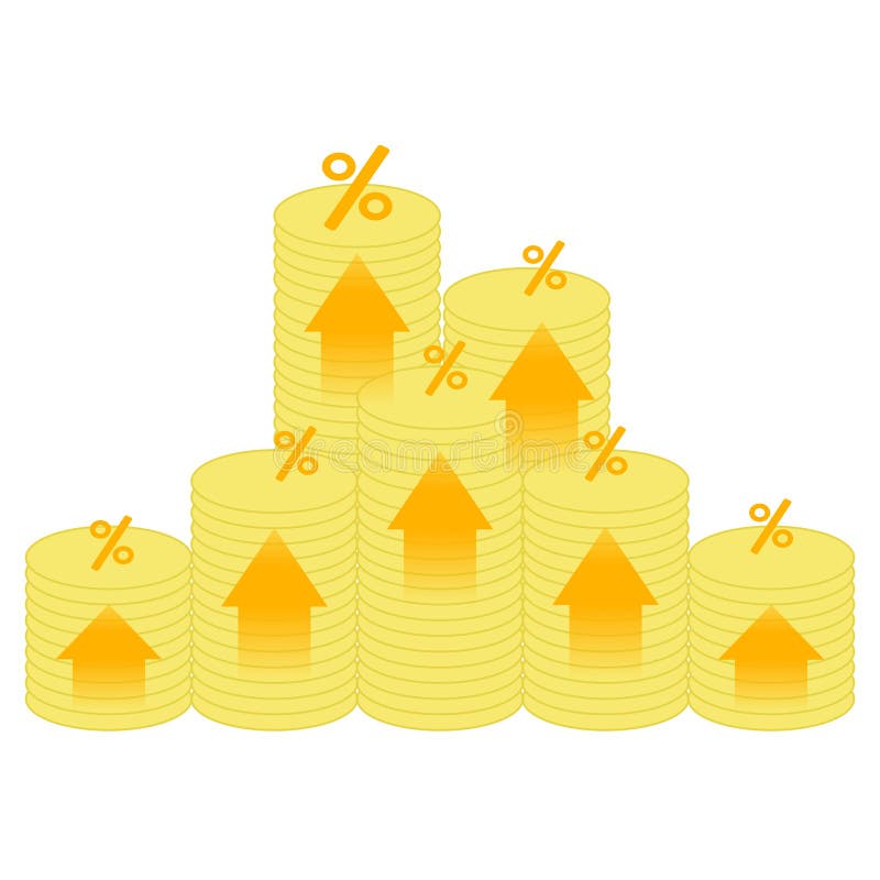 Graph with Increase Report. Diagram with Rise and Gain Progress Stock ...