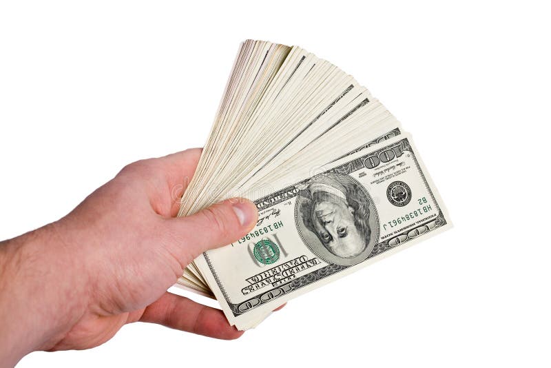 Money in the hand stock image. Image of bill, concepts - 12734423