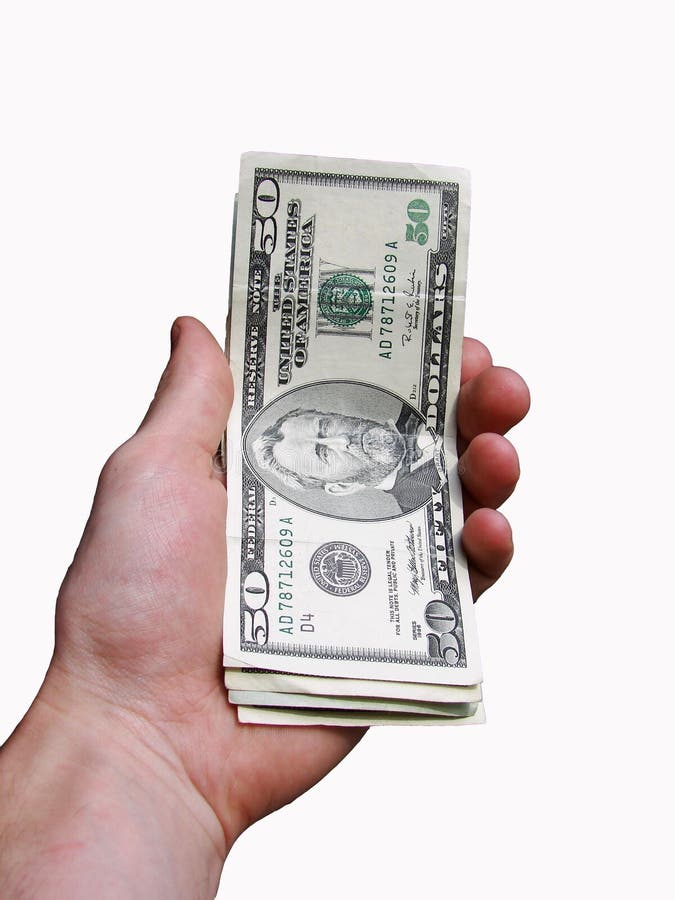 20 Dollar Bills Held in Hand Stock Photo - Image of bill, money: 169209360