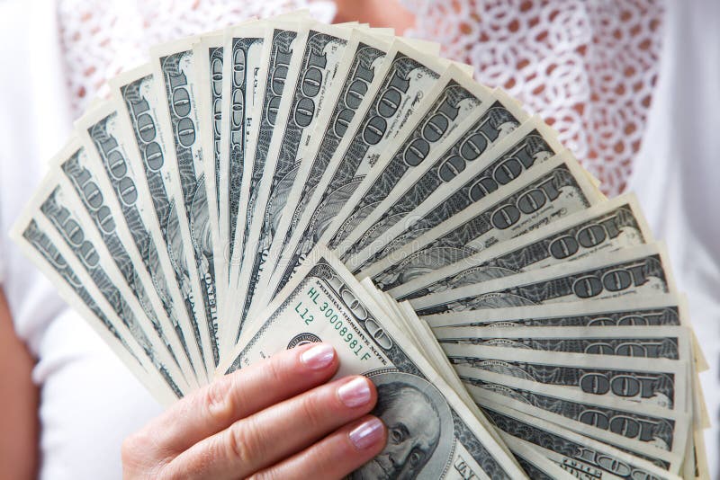 Money in the hand. stock image. Image of savings, ideas - 27635795