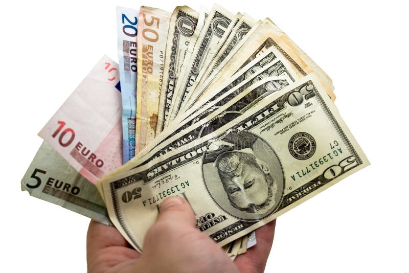 Left hand giving money. stock photo. Image of inflation - 5685240