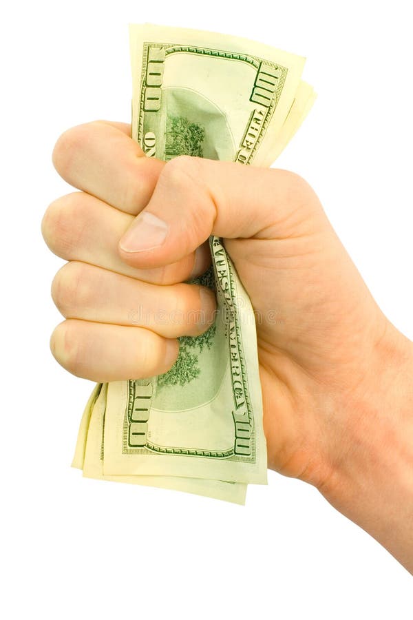 Money with hand stock photo. Image of selling, debt, holding - 5166362
