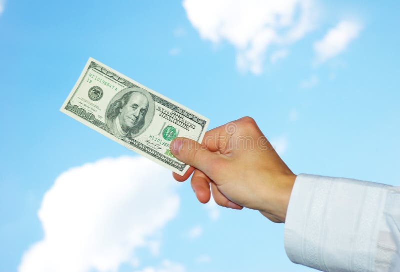 Money Dollar Gift Hand Taxes Government Stock Image - Image of dollar ...