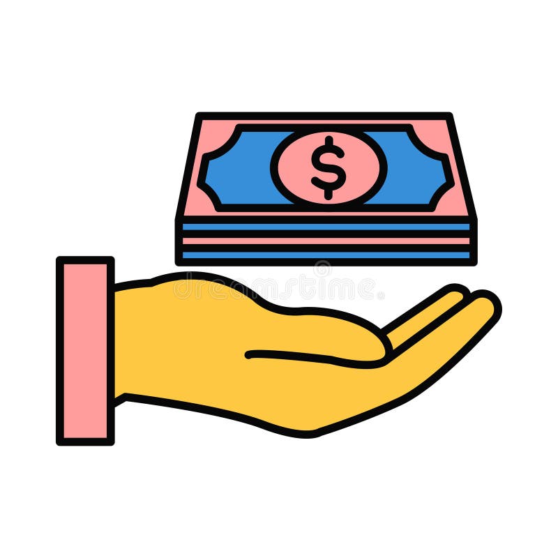 Money, Hand, Dollar, Fund Collect, Fund, Money on Hand Icon Stock ...