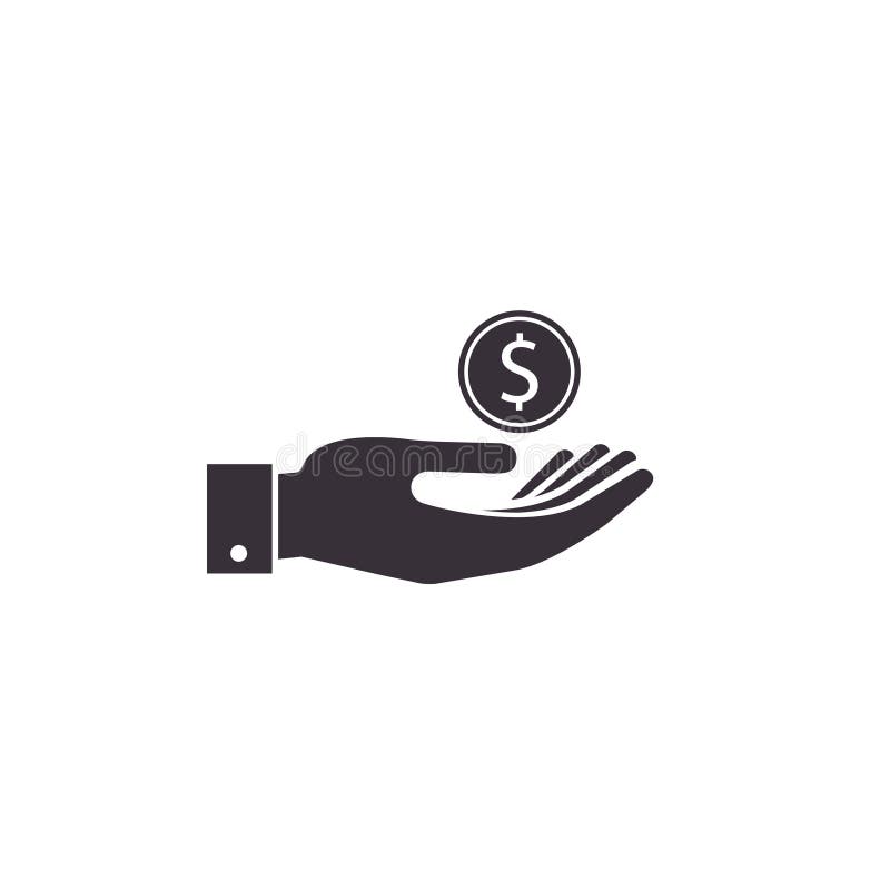 Money in Hand Icon. Vector Isolated Flat Design Illustration Stock ...