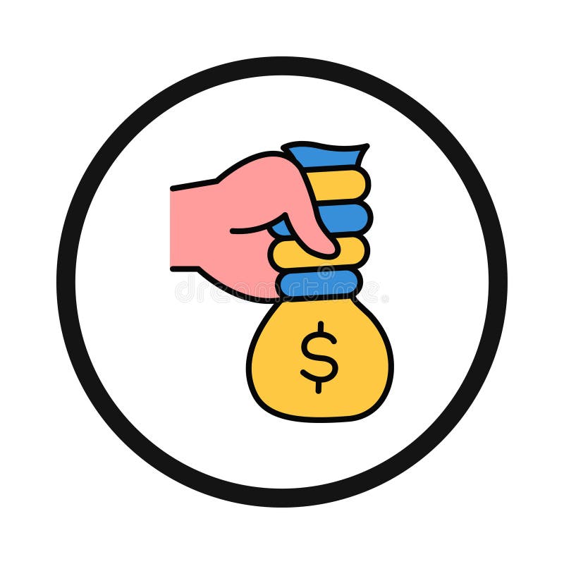 Money, Hand, Hand Over, Money Hand Over Icon Stock Vector ...