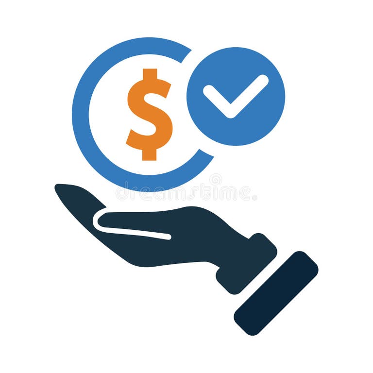 Money, Hand, Tick, Payment, Money on Hand Icon Stock Vector ...