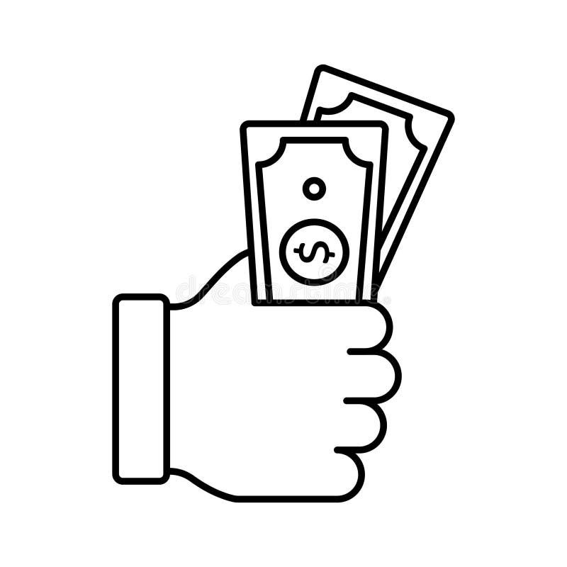 Money Hand Vector Icon Which Can Easily Modify or Edit Stock Vector ...