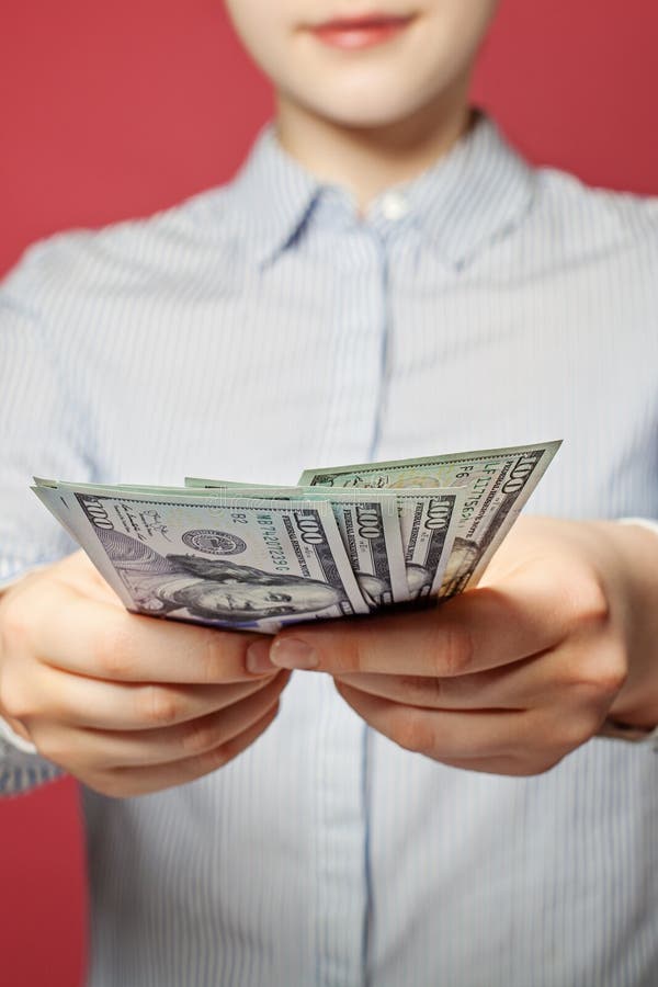 Money in Hands. US Dollars Banknote Stock Photo - Image of banknote ...