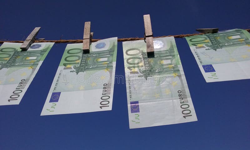 Money Hanging on a Clothesline Stock Photo - Image of clothespin, money ...