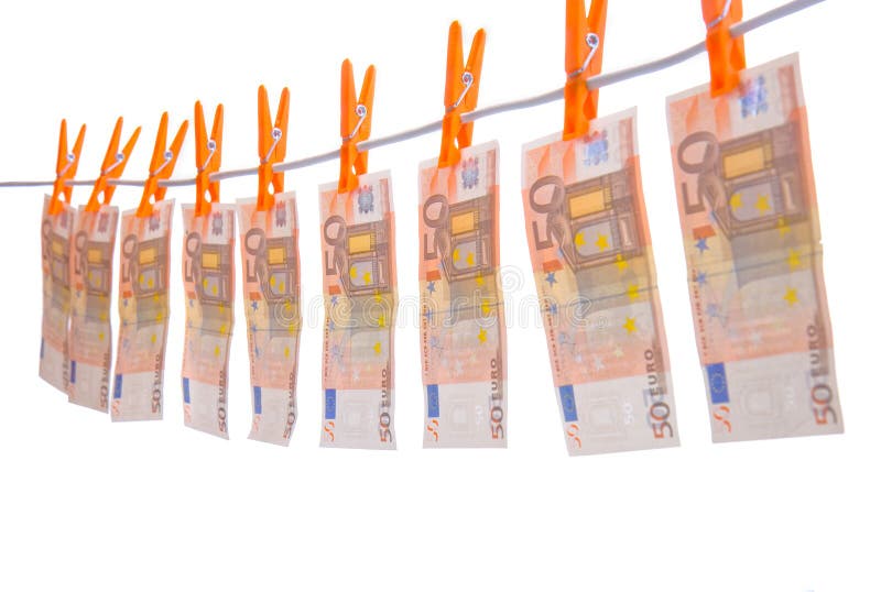 Money hanging on a chain stock photo. Image of counting - 174692998