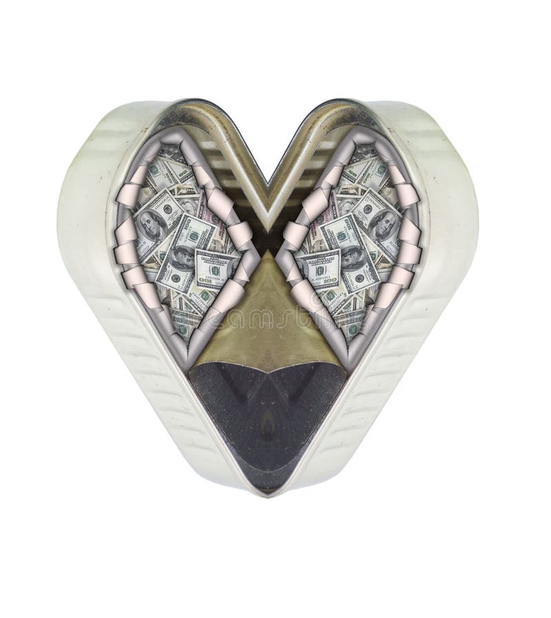 Money and heart stock photo. Image of heart, financial - 45713562