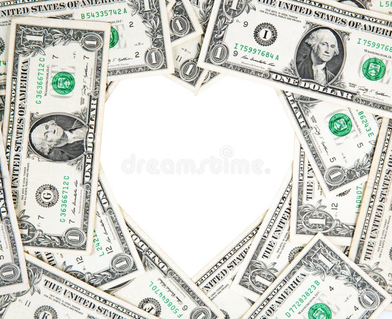Money heart stock photo. Image of abundance, bank, dollar - 40950818