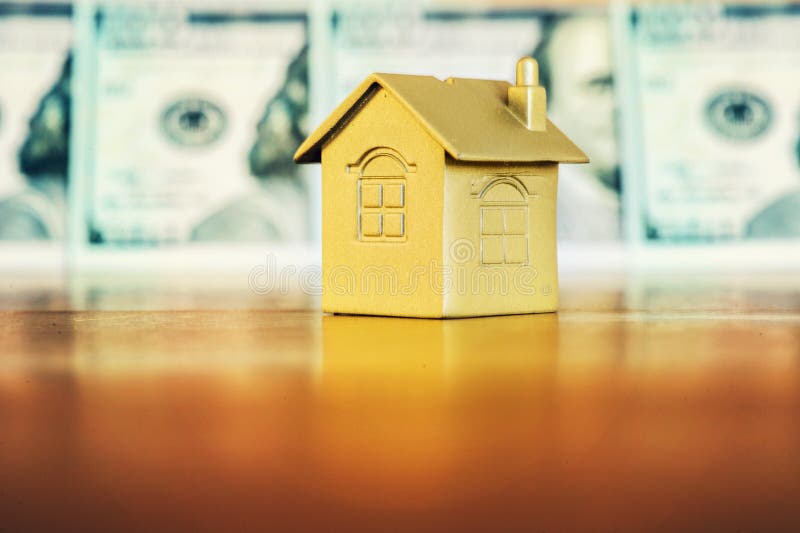 Money and Home - the Concept of Buying a Property Stock Photo - Image ...