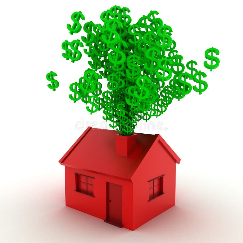Money House stock illustration. Illustration of money - 17381172