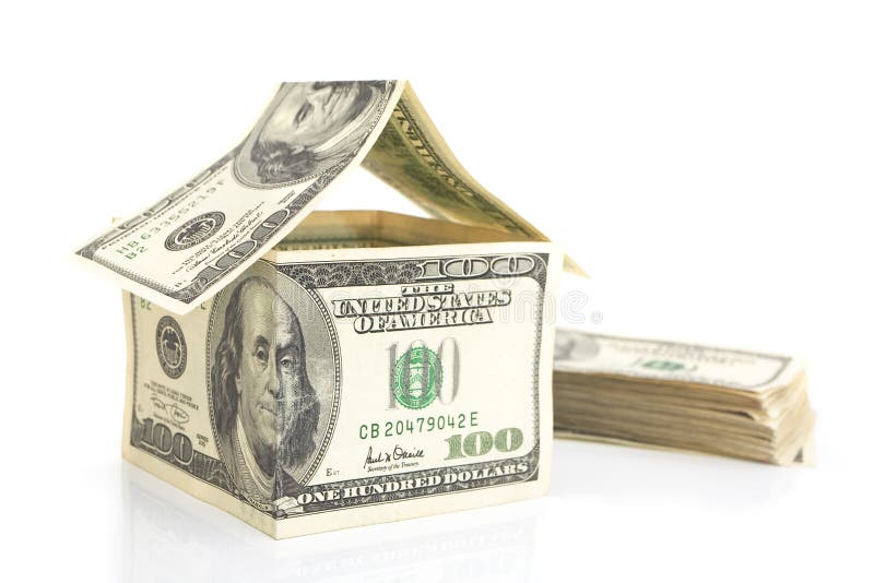 Money House stock photo. Image of paper, isolated, finances - 34637706