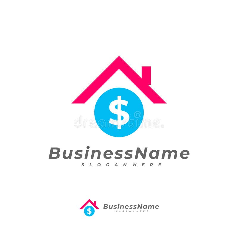 Money House Logo Vector Template, Creative Money Logo Design Concepts ...