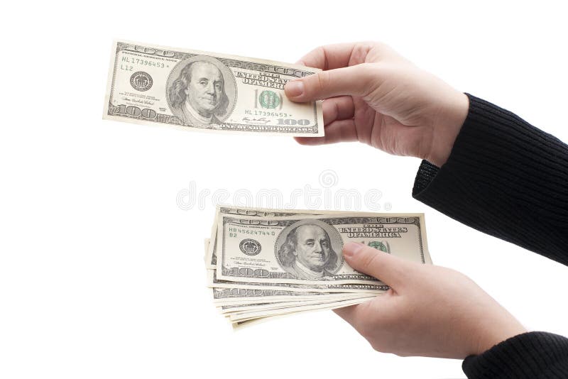 Money in human hands stock photo. Image of buying, dollar - 18095540