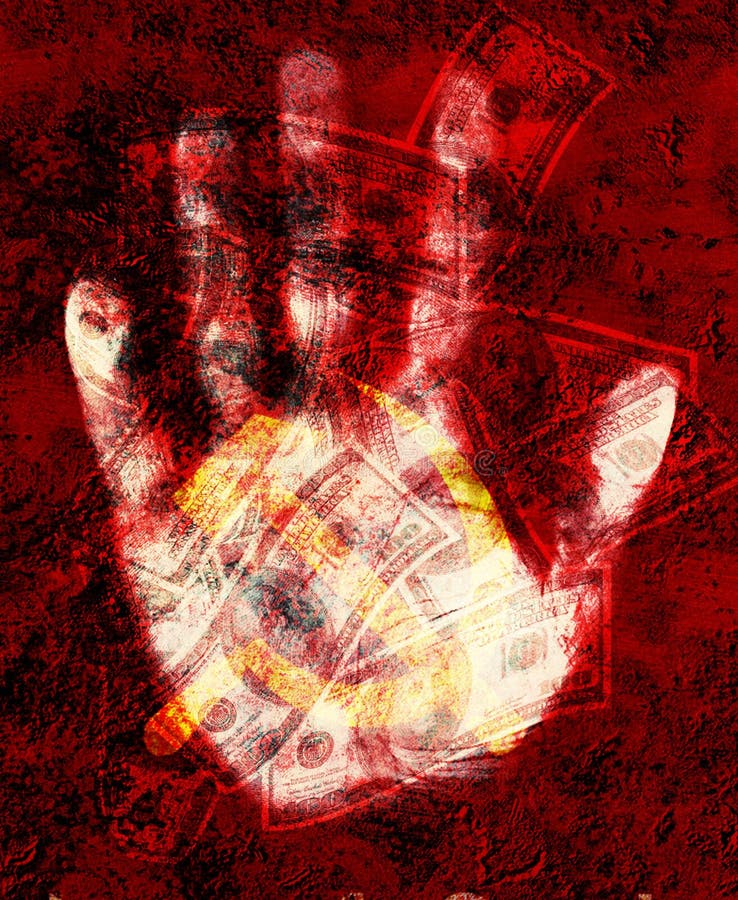 US Dollars Finger Print stock illustration. Illustration of fingerprint ...