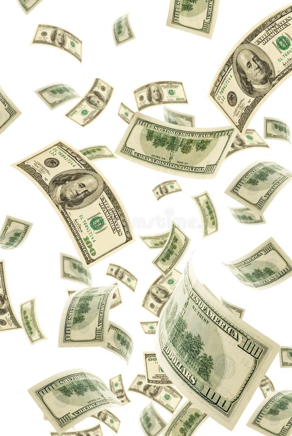 Money in the Sky, Vertical Composition. Stock Photo - Image of notes ...