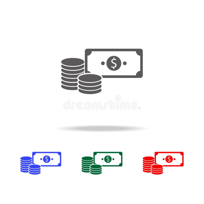 Money Icon. Elements in Multi Colored Icons for Mobile Concept and Web ...