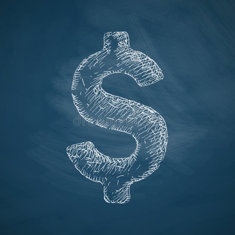 Money icon stock vector. Illustration of board, draw - 51254556