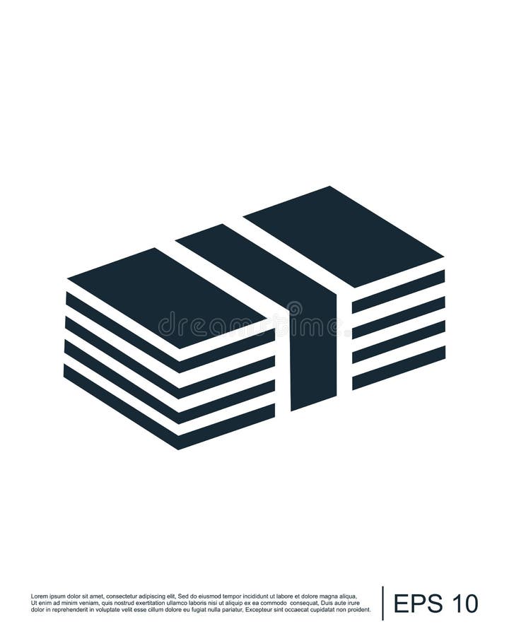 Money icon illustration stock vector. Illustration of market - 208647836