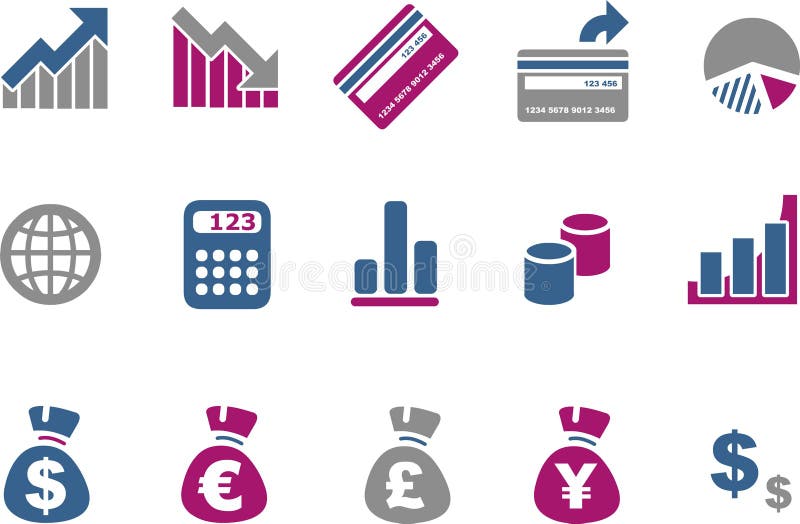 Money icon set stock vector. Illustration of cash, draft - 9853861